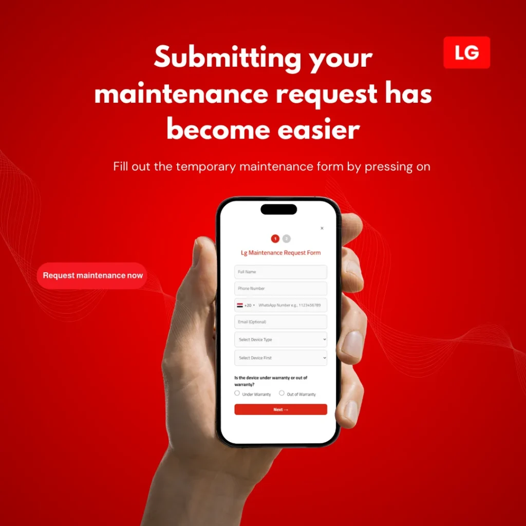 LG Egypt Maintenance | Certified LG Service Center in Egypt